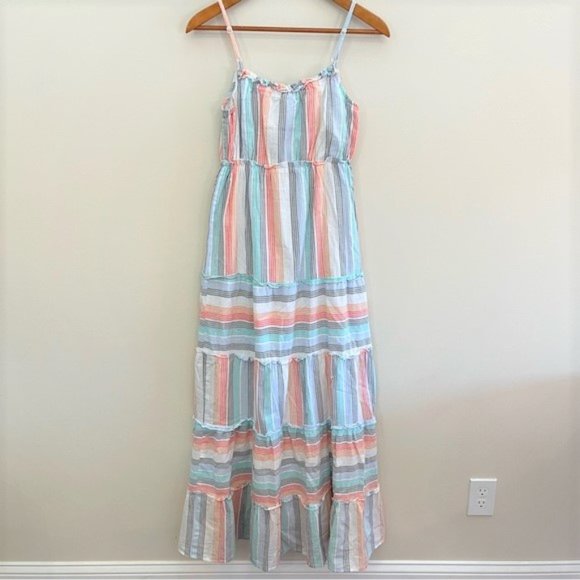 Jessica Simpson | Dresses | Jessica Simpson Boho Ruffled Maxi Sundress ...